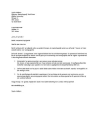Verzoekbrief nederlands - Nederlands - Stuvia