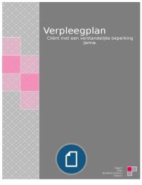 Voorbeeld verpleegplan Study guides, Class notes & Summaries - Stuvia