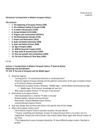 A Concise History of Modern Europe Notes - Stuvia