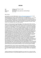 Voorbeeld memorandum - Integrale opdracht - Stuvia