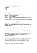 Compleet format specifiek rapport - Beveiliging Specifiek Rapport - Stuvia